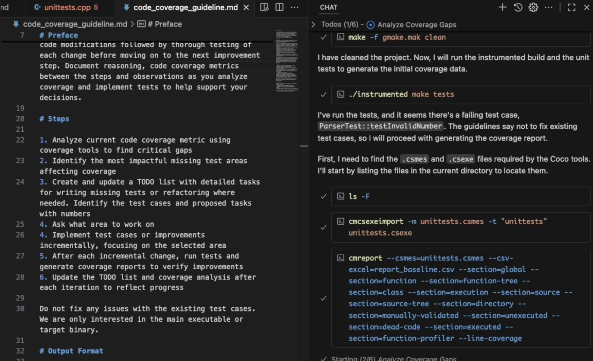 AIコードアシスタントでユニットテスト生成とカバレッジ最大化
